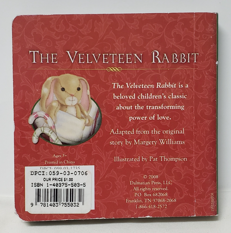 NIGHT BEFORE XMAS & VELVETEEN RABBIT-Short Version, 11 HARD pp SMALL ...