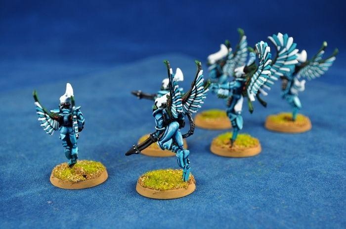 Warhammer 40K Painted Eldar Swooping Hawks | eBay