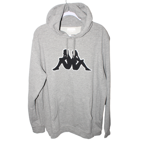 Kappa Logo Grey Hooded Sweater Hoodie - Men's Size XL | eBay Australia