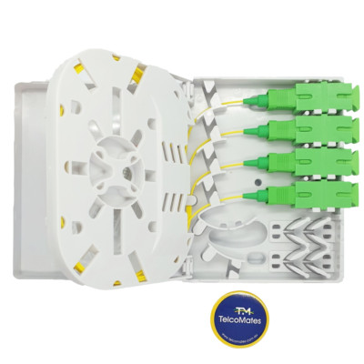 Wall Mounted 4 PORT(SC APC) Fibre Optic Patch Panel Box for NBN ...