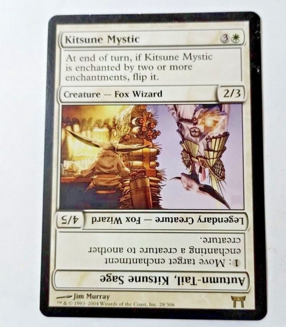 MTG Kitsune Mystic Champions of Kamigawa 28/306 Regular Rare for sale ...