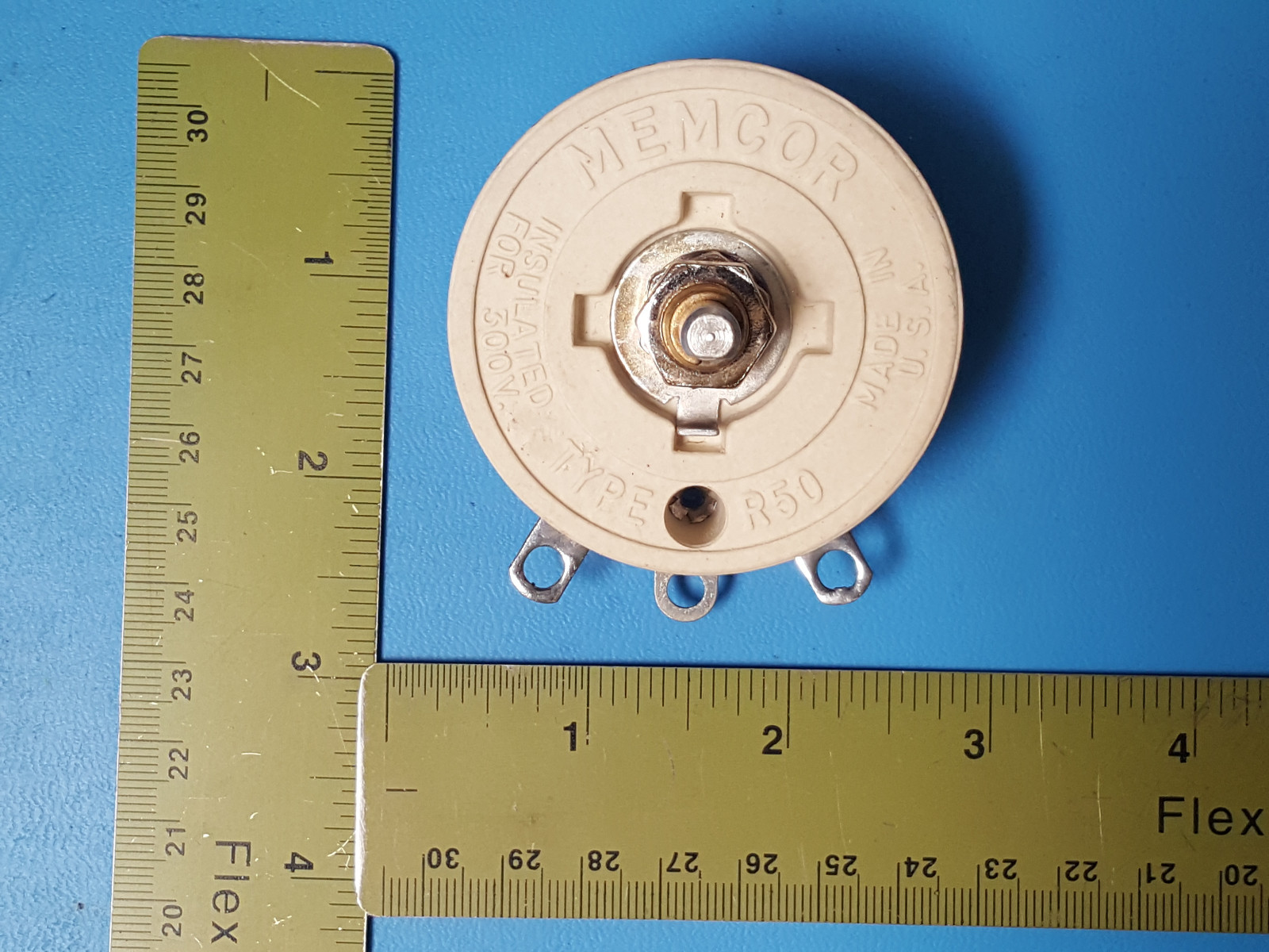 Potentiometer 50 Ohm Wirewound 1amp 300v MEMCOR RHV0050H2500 1 Unit for ...