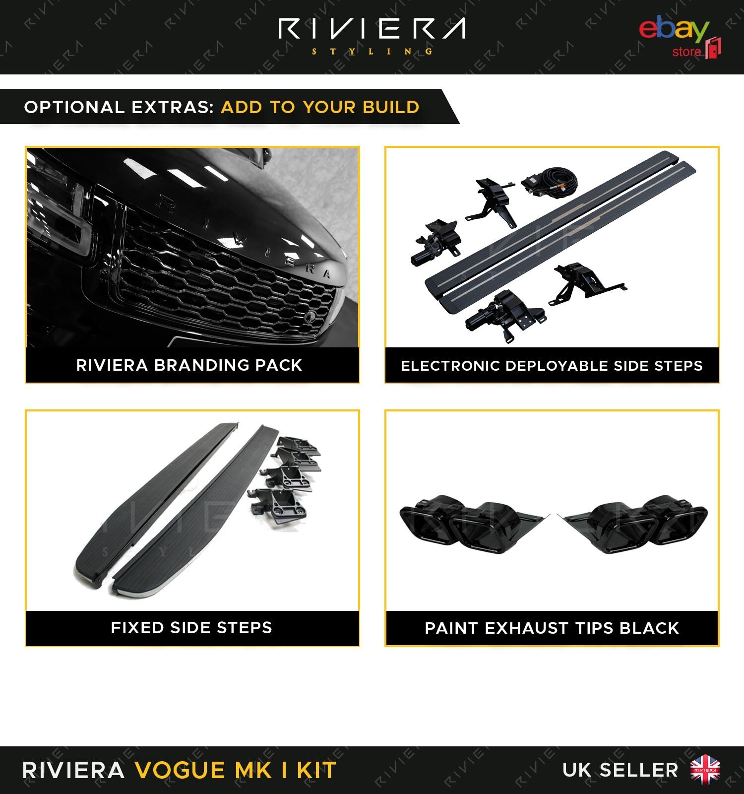 SVO STYLE BODYKIT RANGE ROVER VOGUE 2012-2021 L405 SPLITTER DRL RIVIERA ...