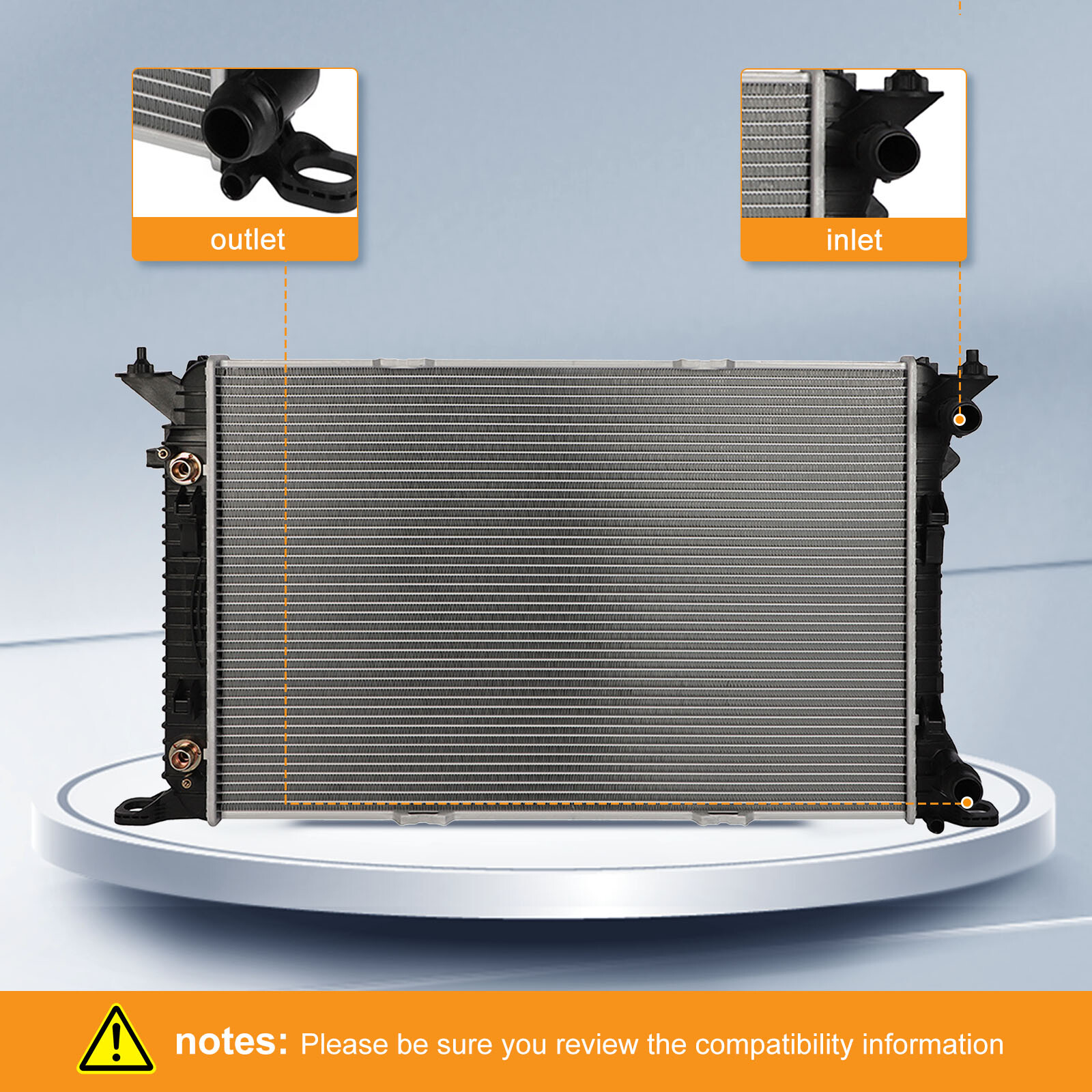 Aluminum Radiator For 2009-16 Audi A4 2.0L 2013-16 Audi Q3 A5 Quattro ...