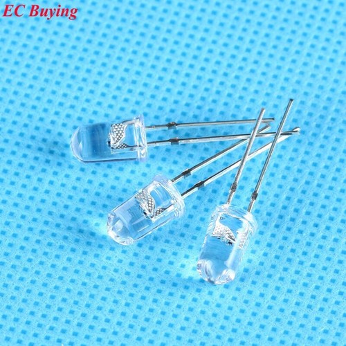 50pcs 5mm Flashing Red/Blue Bi-Color Flash LED Diodes 10000mcd Blinking ...