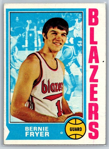 1974-75 Topps Bernie Fryer Rookie Portland Trail Blazers RC #3 | eBay