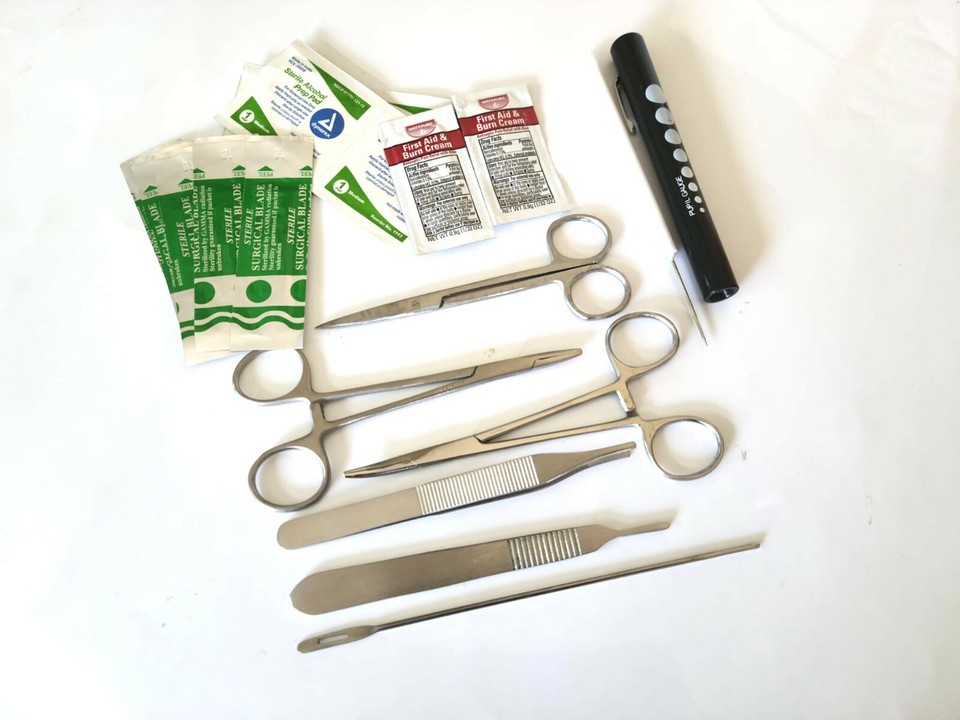 Advanced Surgical Suture Kit, First Aid Medical Travel Trauma Pack, 20 ...