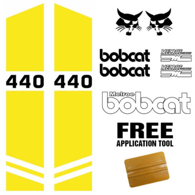 Bobcat 440 DECALS Stickers Skid Steer loader PLUS DECAL APPLIACTOR ...