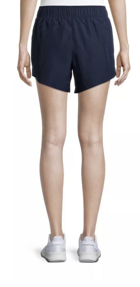 NEW ATHLETIC WORKS DRIWORKS Navy Blue Running Shorts w/Lining 5" Inseam ...
