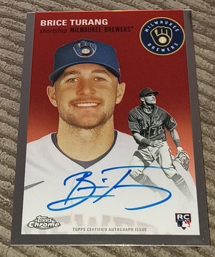 Brice Turang 2023 Topps Chrome Platinum Autograph Auto Rookie Card ...