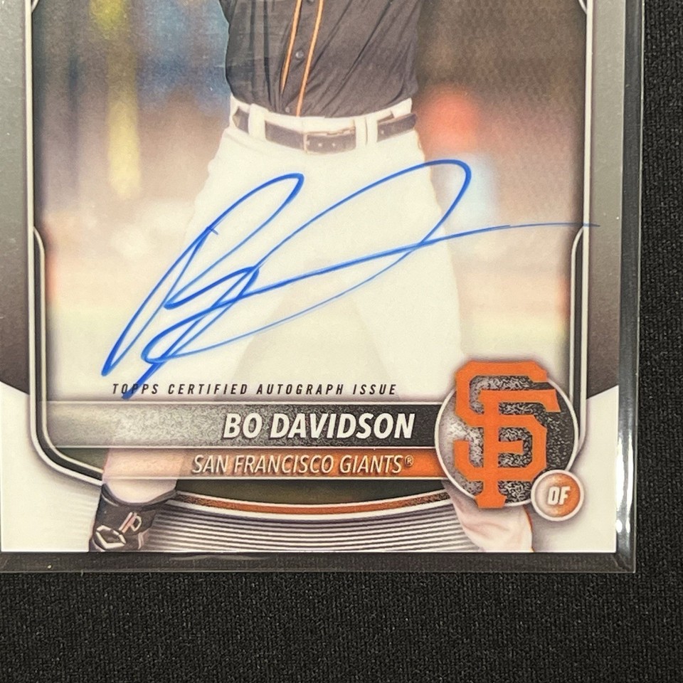 2025 Bowman Chrome Bo Davidson 1st Bowman Auto Autograph Card 🔥 CPA-BD ...