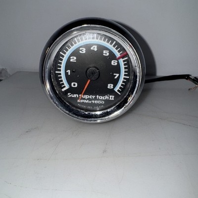 Vintage Sun Super Tach II Blue Line Tachometer | 8,000 RPM | | eBay