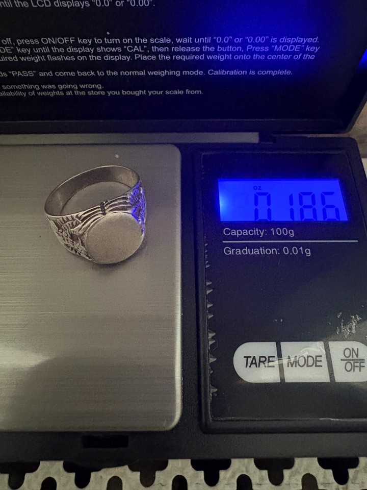 Vintage 925 Sterling Silver Ring Federal Eagle Ring Handcrafted Size 9 ...