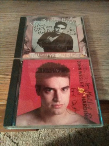 2 JOHN WESLEY HARDING AUTOGRAPHED CD's It Happenned One Night & Here ...