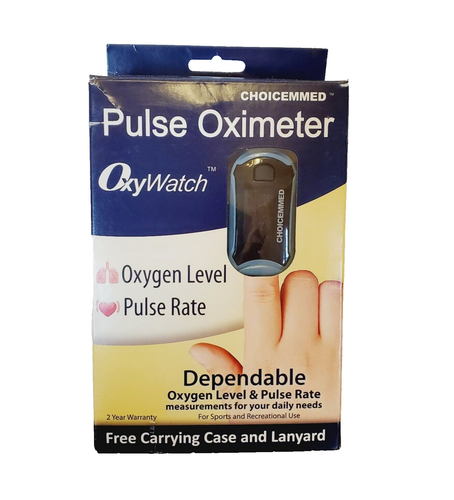 CHOICEMMED Pulse Oximeter / Oxygen Level & Pulse Rate in Open Box Works ...