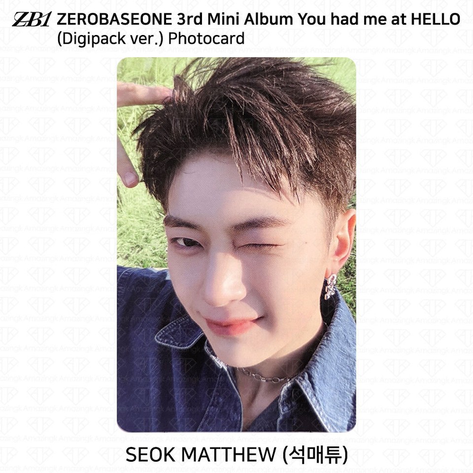 ZEROBASEONE ZB1 3rd Mini Album You had me at HELLO Official Photocard ...