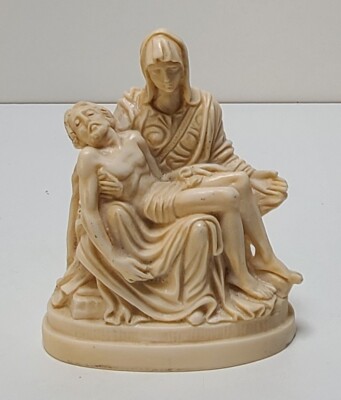 Vintage Pieta Sculpture Figurine by G Ruggeri, Italy ~ Stamped Dianchi ...