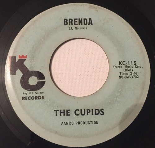 THE CUPIDS, BRENDA, KC RECORDS#115, DOOWOP 45 RECORD, 1963 | eBay