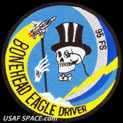 USAF 95th FIGHTER SQUADRON -BONEHEAD EAGLE DRIVER-Tyndall AFB, FL- VEL ...