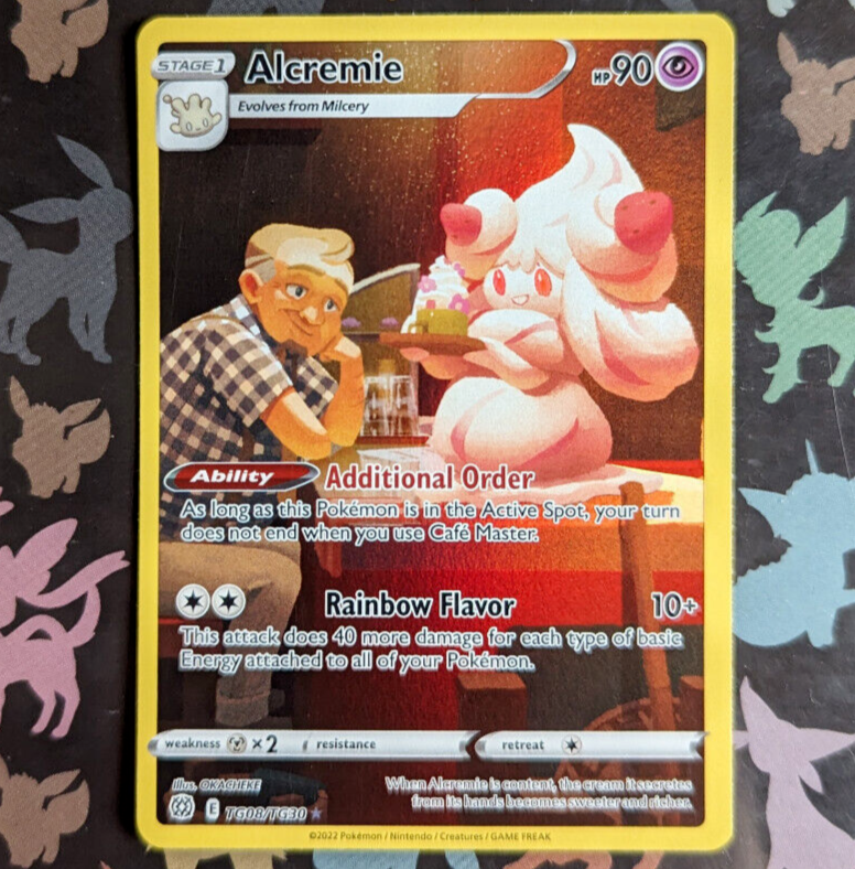 Alcremie TG08/TG30 Full Art Brilliant Stars Trainer Gallery Pokemon ...