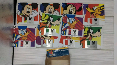 DISNEY 10-Pack 3.5" FLOPPY DISKETTES Mickey MINNIE Pluto GOOFY Pluto ...