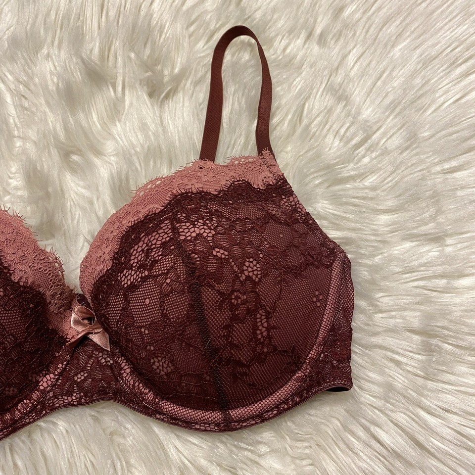 Adore Me 38D Bra Lace Push Up Balconette Underwire Back Closure | eBay