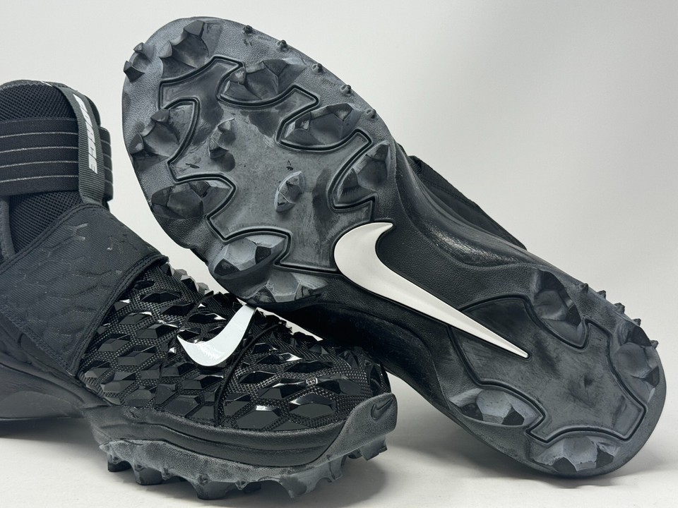 Nike Force Savage Elite 2 TD Shark Black Football Cleats Mens Lineman ...