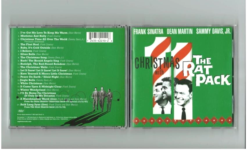 CHRISTMAS WITH THE RAT PACK CD-FRANK SINATRA-DEAN MARTIN-SAMMY DAVIS JR ...