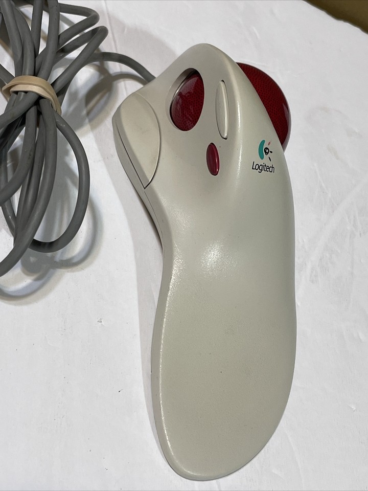Logitech TrackMan Marble FX T-CJ12 Wired PC Mouse Vintage Computer ...