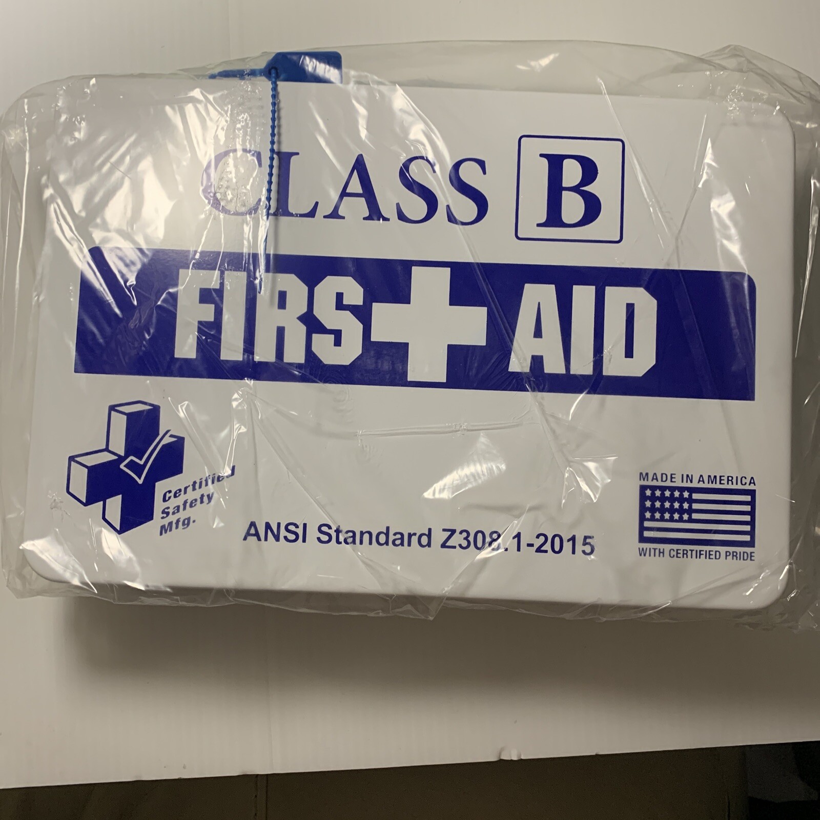 Certified Safety Mfg. Class B First Aid Kit K615-019 ANSI Z308.1-2015 ...