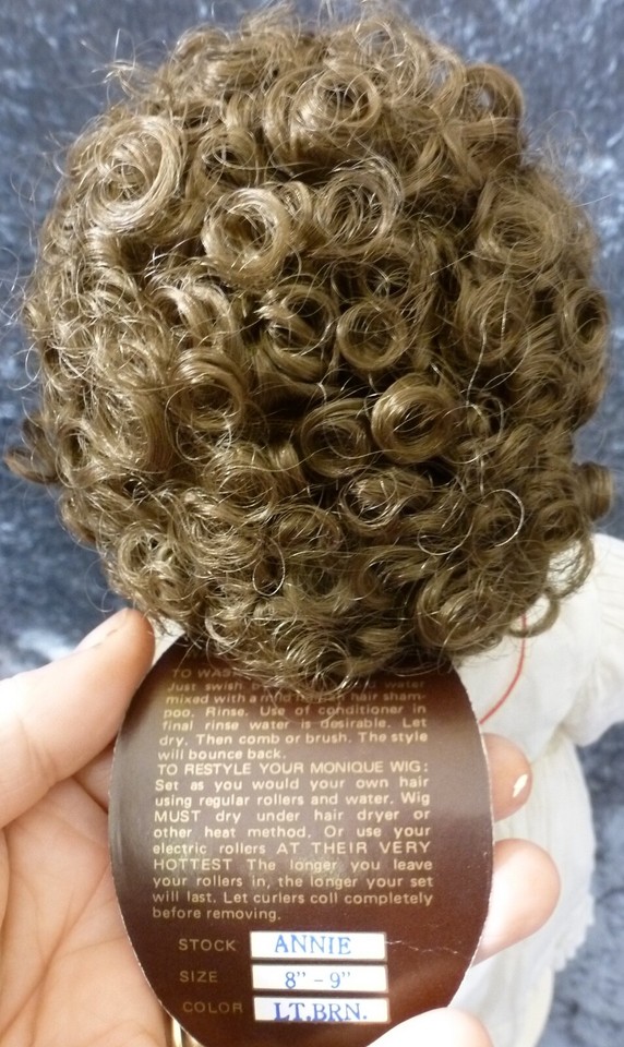 9" / 22cm DOLL WIG FOR ANTIQUE DOLL, DOLL HAIR, DOLLS WIG, VINTAGE WIG ...