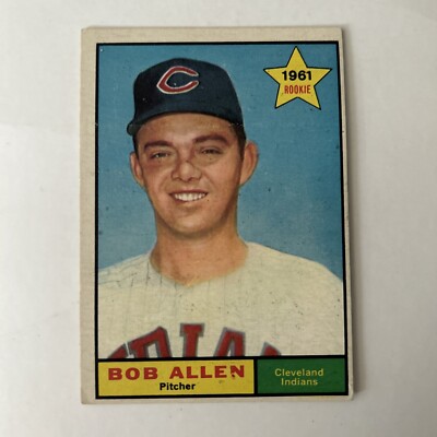1961 Topps Baseball Bob Allen Cleveland Indians Rookie Card #452 | eBay