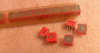 16 Position Rotary Hexadecimal DIP Switch - Grayhill 94HAC16 - Lot of ...