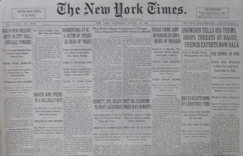 8-1929 August 14 WEE DOODY FBI WARREN DIES MABEL WILLEBRANDT INSIDE ...