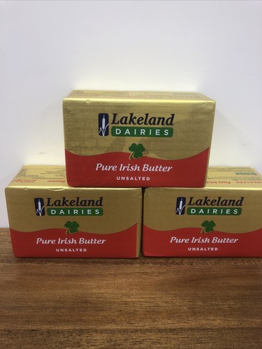 Lakeland Dairies Pure Irish UnSalted Butter 3 X 250g Rich & Creamy ...