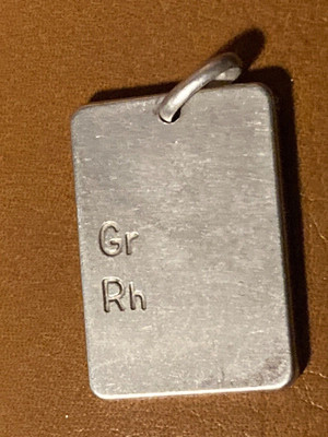 RARE VINTAGE SILVER INGOT: Gr Rh - Sterling Silver - 925 _ special ...