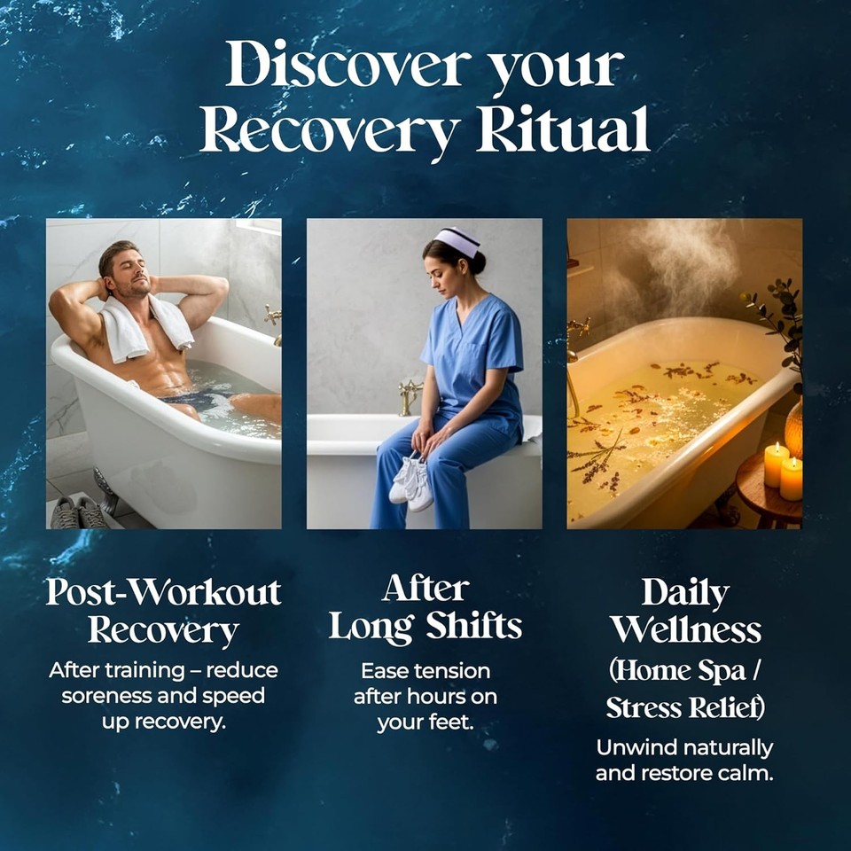 Aromasong Muscle Recovery Bath Soak with Dead Sea Salt, OptiMSM ...