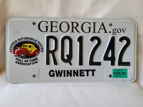 2009 Georgia Gwinnett Co GA Automobile Racing Hall of Fame License ...