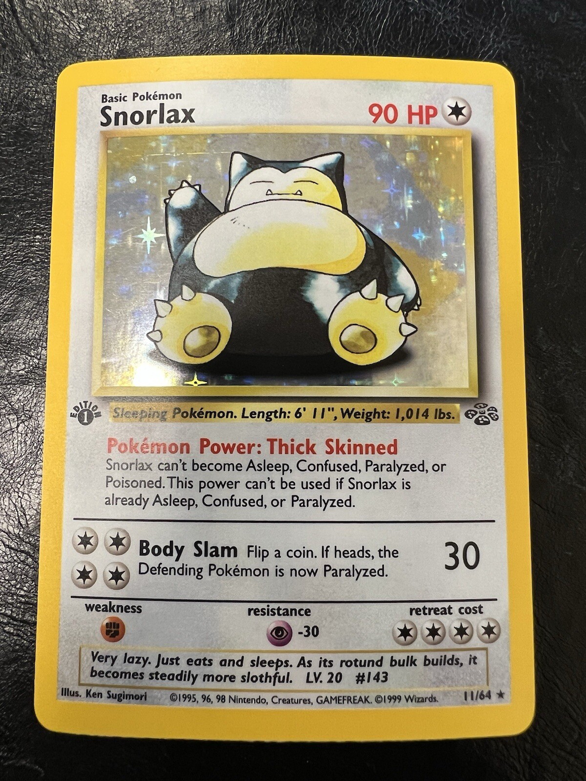 Snorlax 1999 Jungle #11/64 1st Edition Holo Price Guide - Sports Card ...
