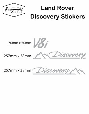 Land Rover Discovery Decal/Sticker Set Silver Metallic | eBay
