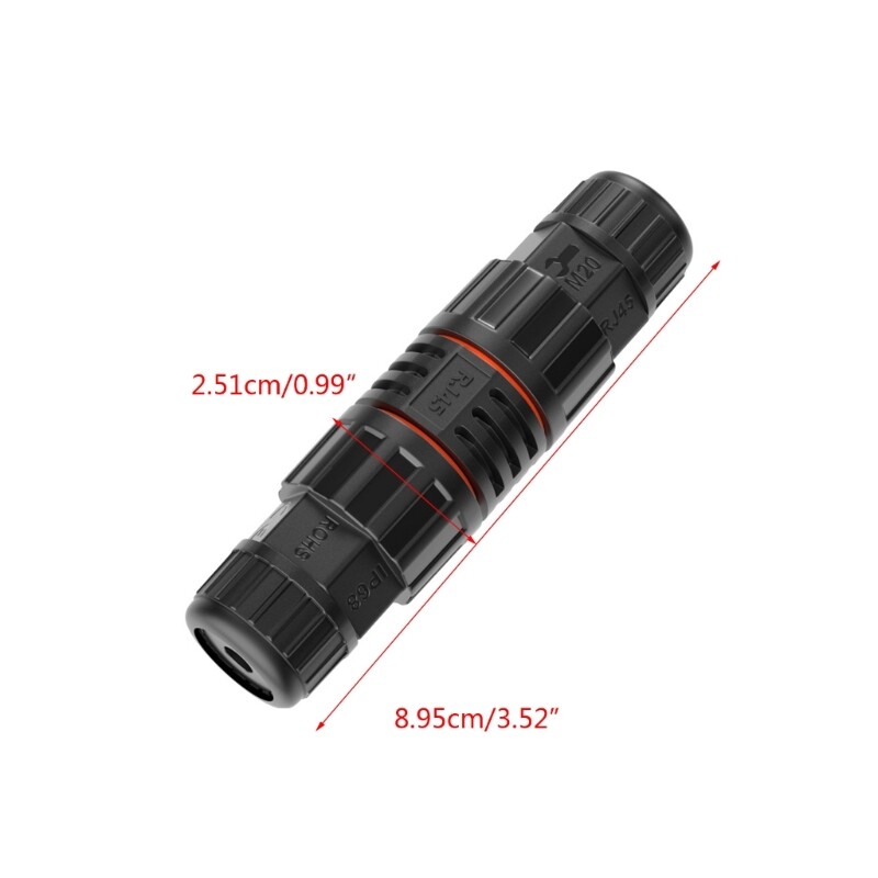 RJ45 Waterproof Connector IP68 Ethernet Cable Strong Resistant to Pull ...