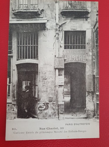 CARTE POSTALE -75, PARIS D'AUTREFOIS - RUE CHARLOT - MARCHE DES ENFANTS ...