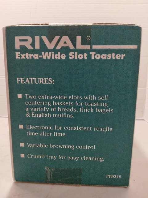 Rival TT9215 2-Slice Toaster for sale online | eBay