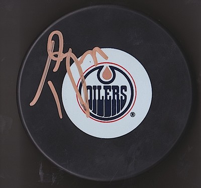 TOM GILBERT Signed EDMONTON OILERS Puck w/COA #3 | eBay