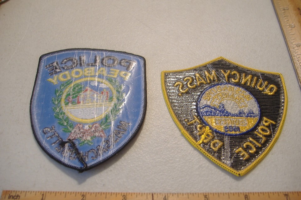 ~PEABODY & QUINCY~MASSACHUSETTS~POLICE PATCHES~ | eBay