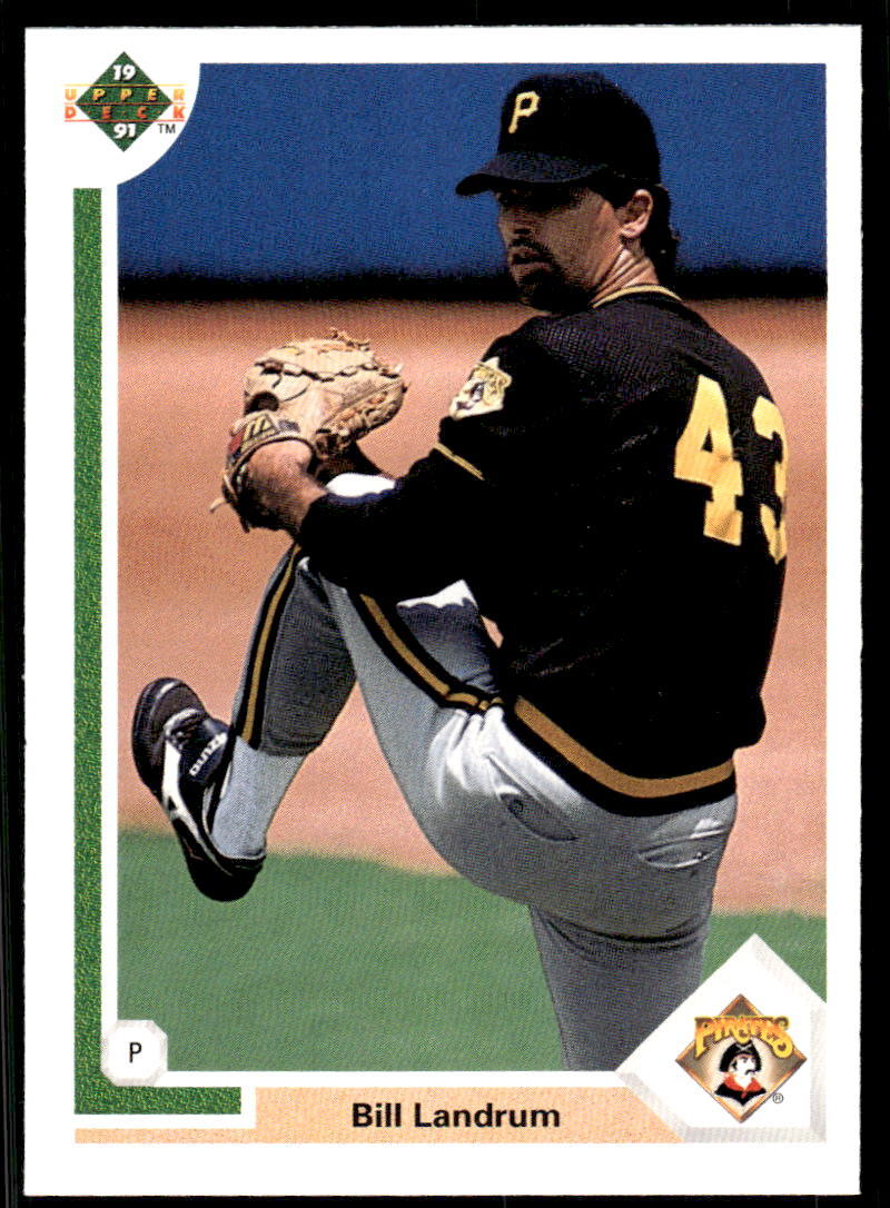 1991 Upper Deck 614 Bill Landrum Pittsburgh Pirates Baseball Card | eBay