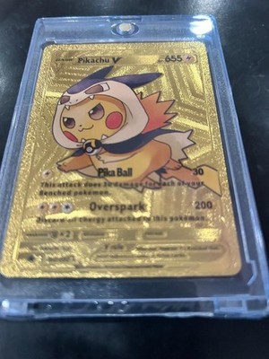 2023 gold star pokemon Pickachu V Pica Ball Over spark | eBay