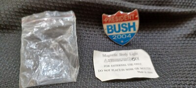 RARE PRESIDENT BUSH 2004 LIGHT UP PIN CAMPAIGN | eBay