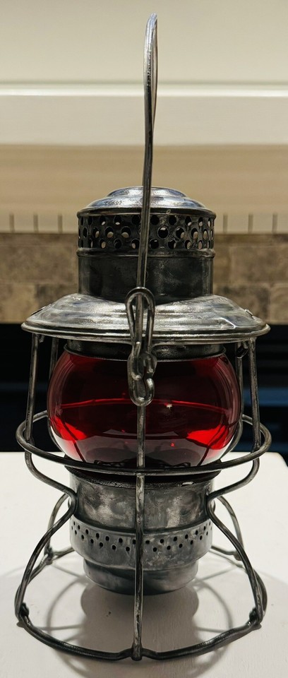 Adlake Southern Railway Red Globe RR Railroad Train Lantern Oil Lamp ...