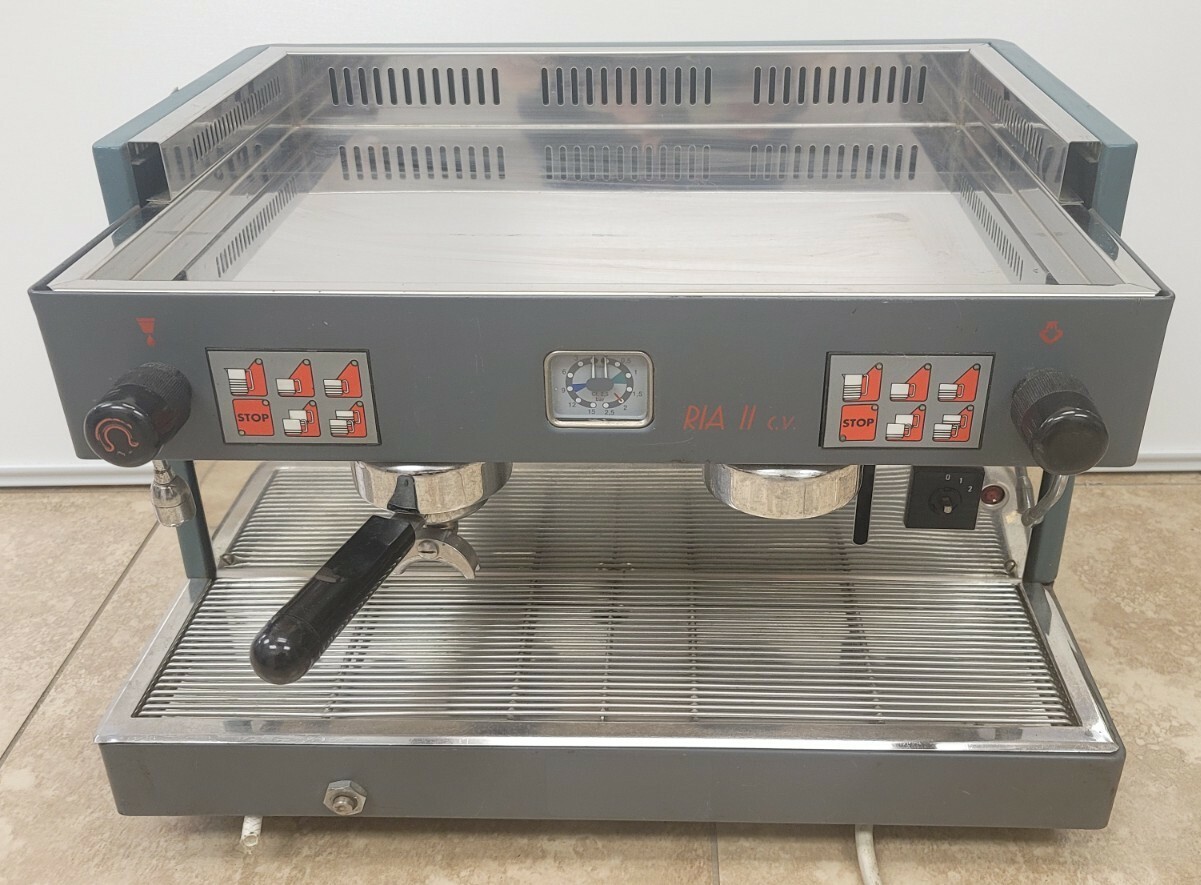 Commercial Espresso Machine 2 Group Tall Cup Restaurant RIA II CV RST ...